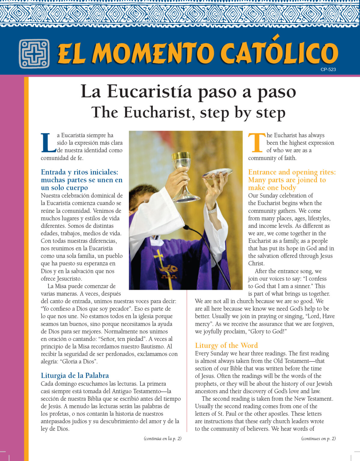 Eucharist, step by step / La Eucaristía paso a paso (EMC 523) | Claretian Missionaries—USA ...